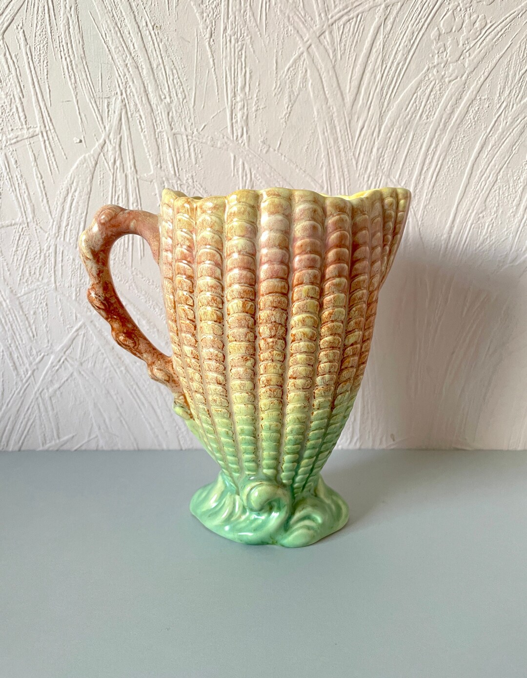 Rare Sylvac Art Deco Sea & Shell Ceramic Jug Vase, Vintage Mint Green ...