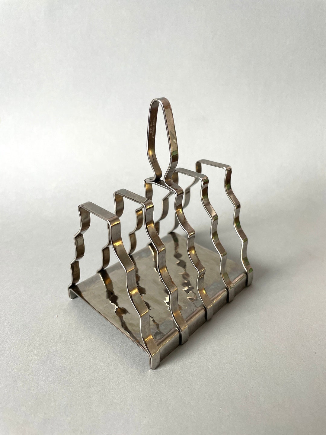 Vintage Olde Hall/old Hall Bodiam Toast Rack, Mid Century 60s Hammered ...