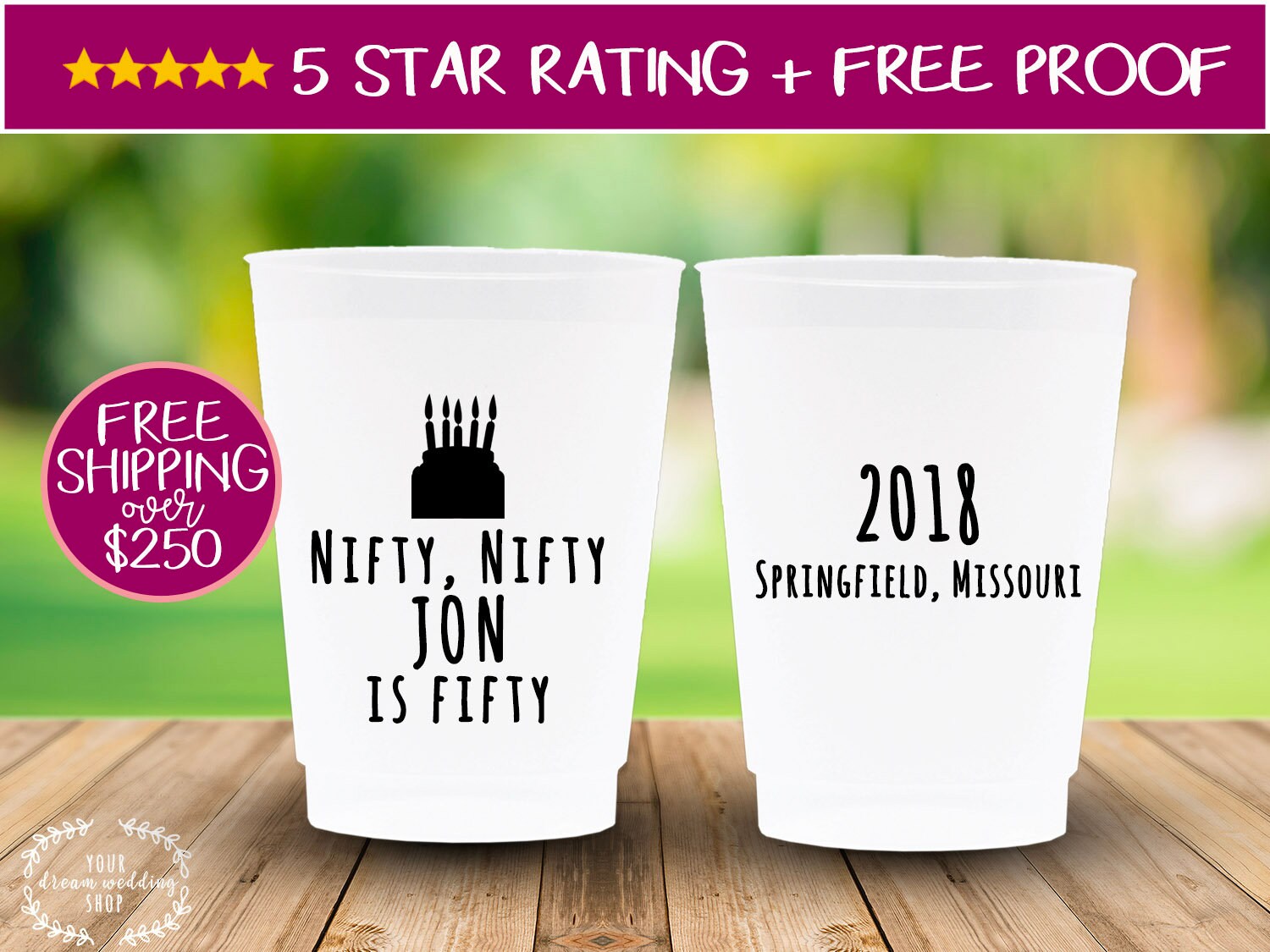 12oz Personalized Cups Custom Birthday Cup Birthday Cups | Etsy