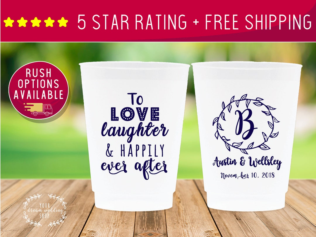 Plastic Cups Personalized, Custom Wedding Cups for Wedding ...