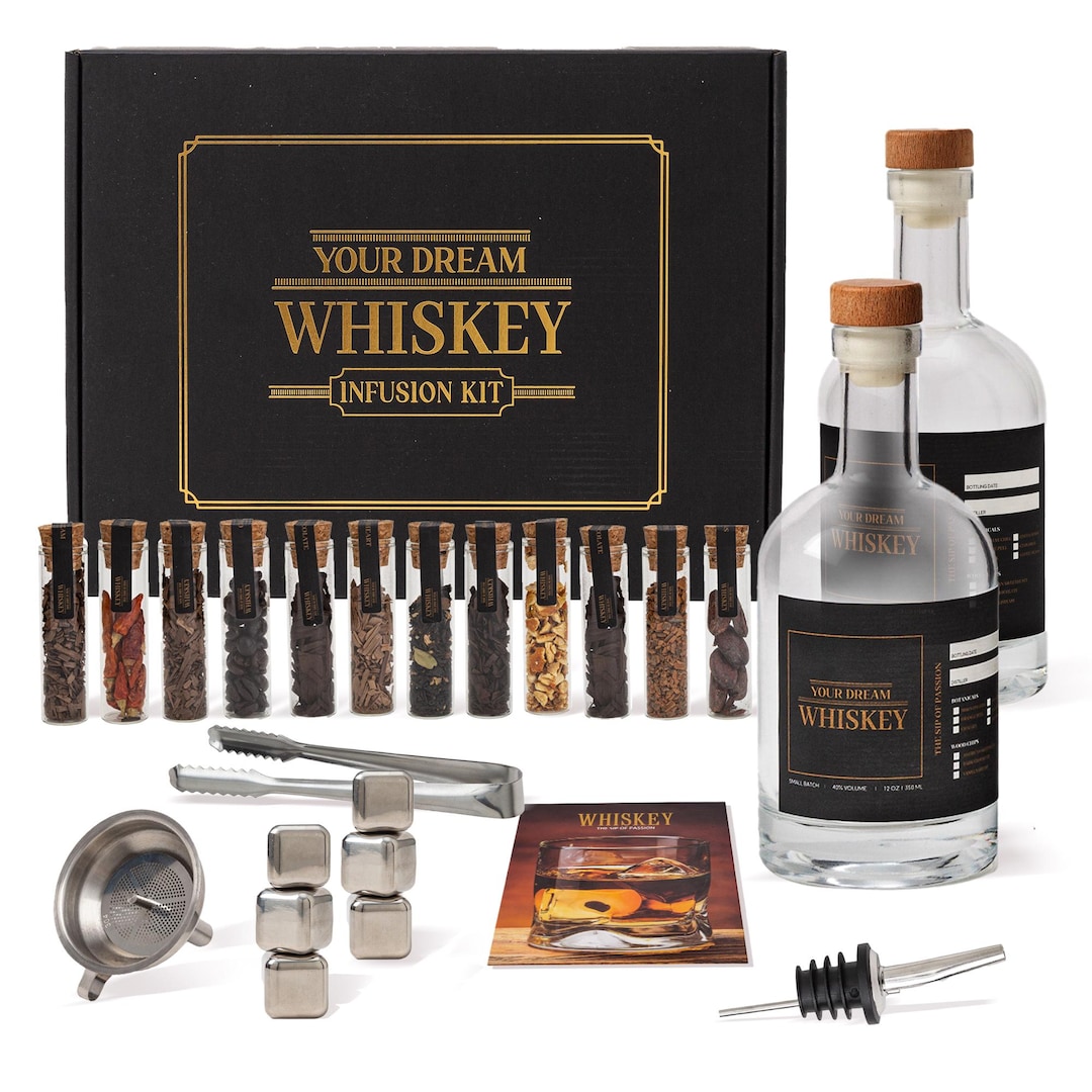 Whiskey Making Kit, Whiskey Gift Set, Whiskey Gifts for Men, Drinking ...
