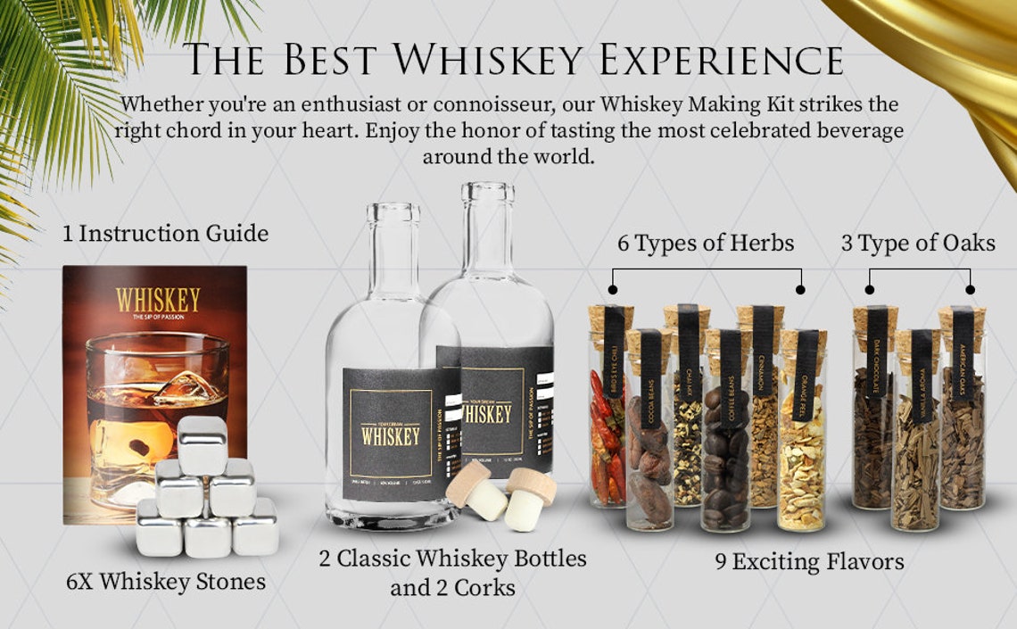 Whiskey Making Kit Whiskey Gift Whiskey Set Gifts for Men - Etsy