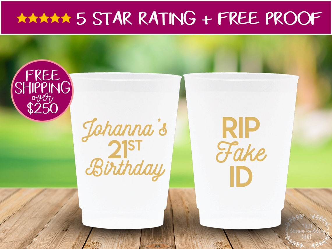 12oz Personalized Cups Custom Birthday Cup Birthday Cups - Etsy
