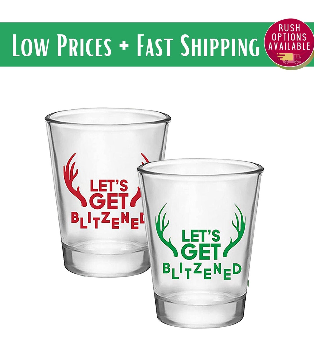 Custom Christmas Shot Glasses, Christmas Party Favors, Christmas Party ...