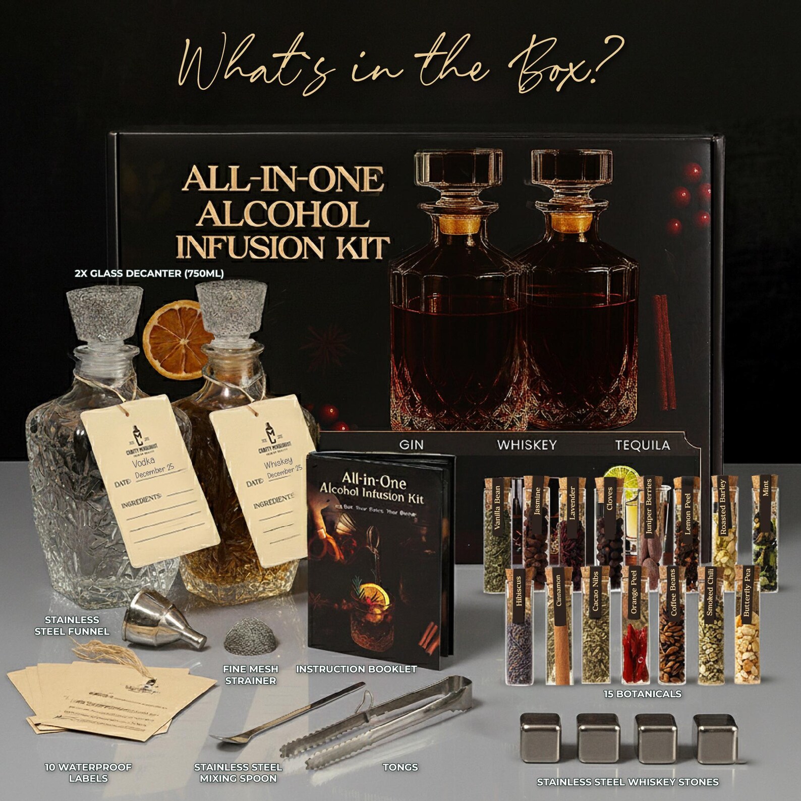 Tequila Infusion Kit, Christmas Gift, Tequila Gift Set, Tequila Gift ...