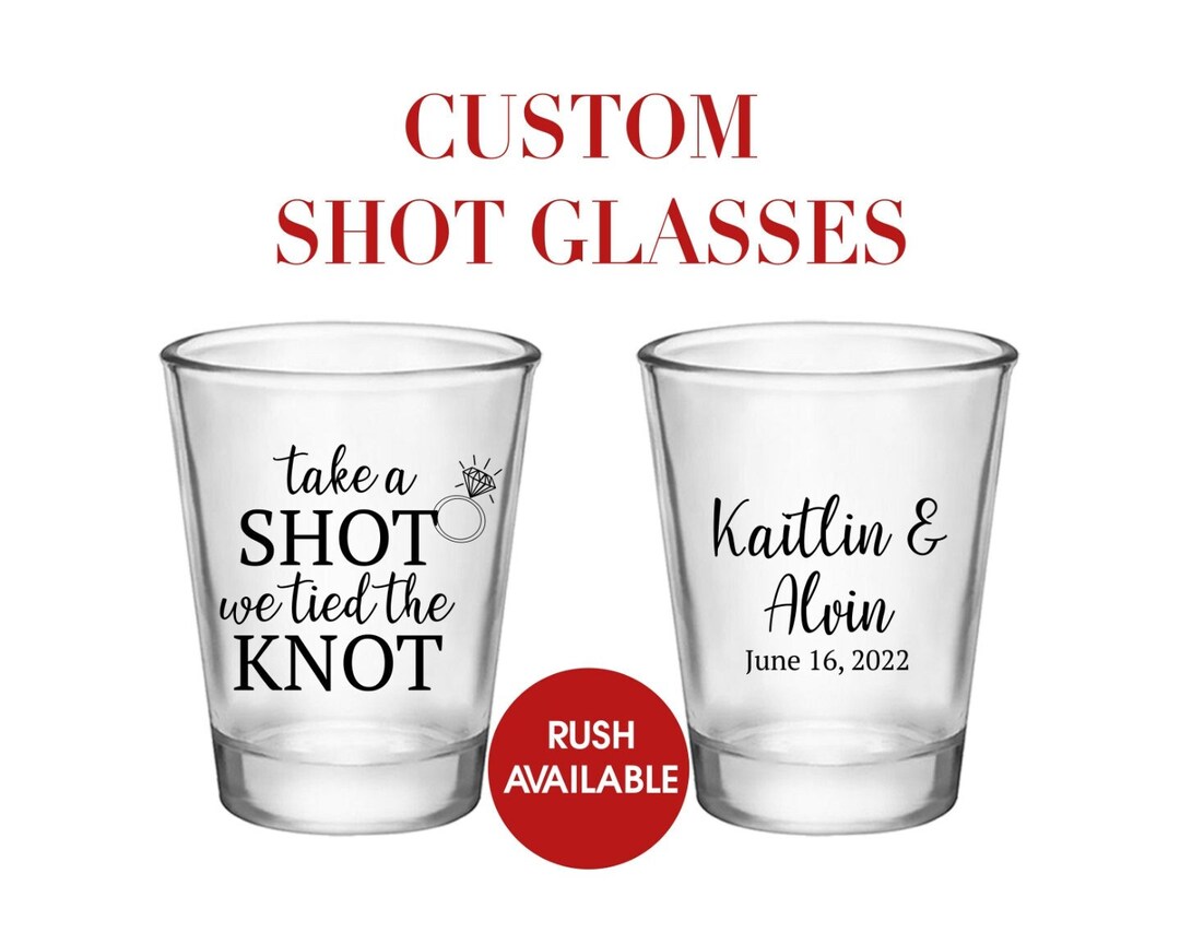 Wedding Favors, Shot Glasses, Wedding Favor, Custom Shot Glasses, Shot ...