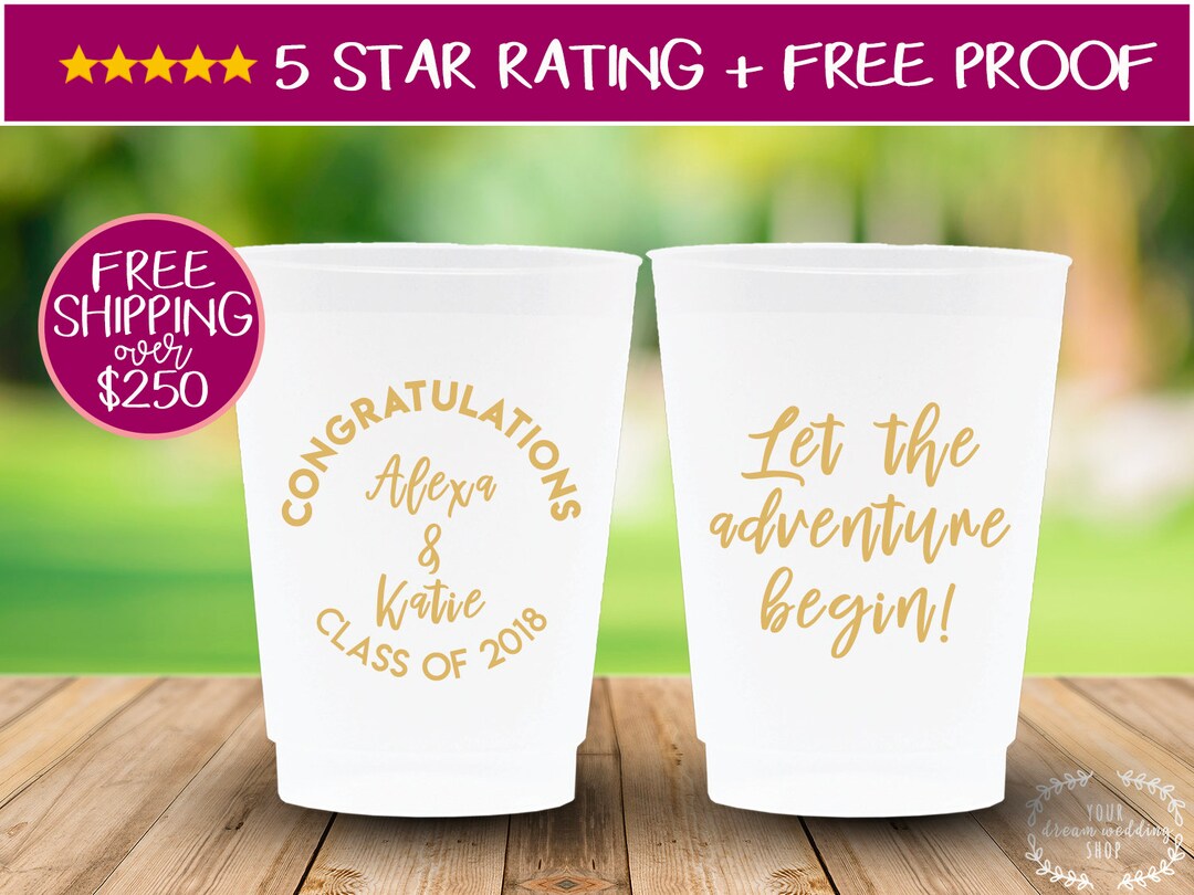 12oz Graduation Cups, Custom Graduation Cups, Graduation Cups, Party ...