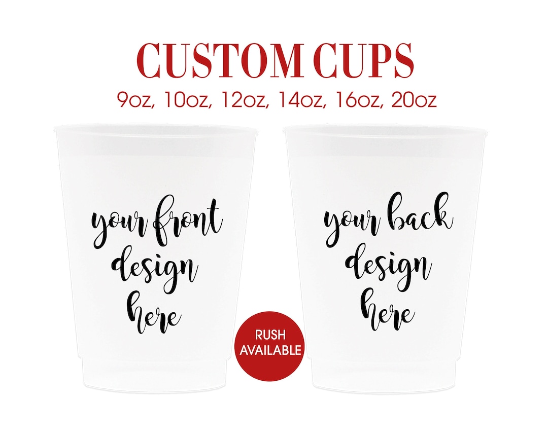 Custom Party Favors Birthday Party Favors Custom Plastic Cups ...