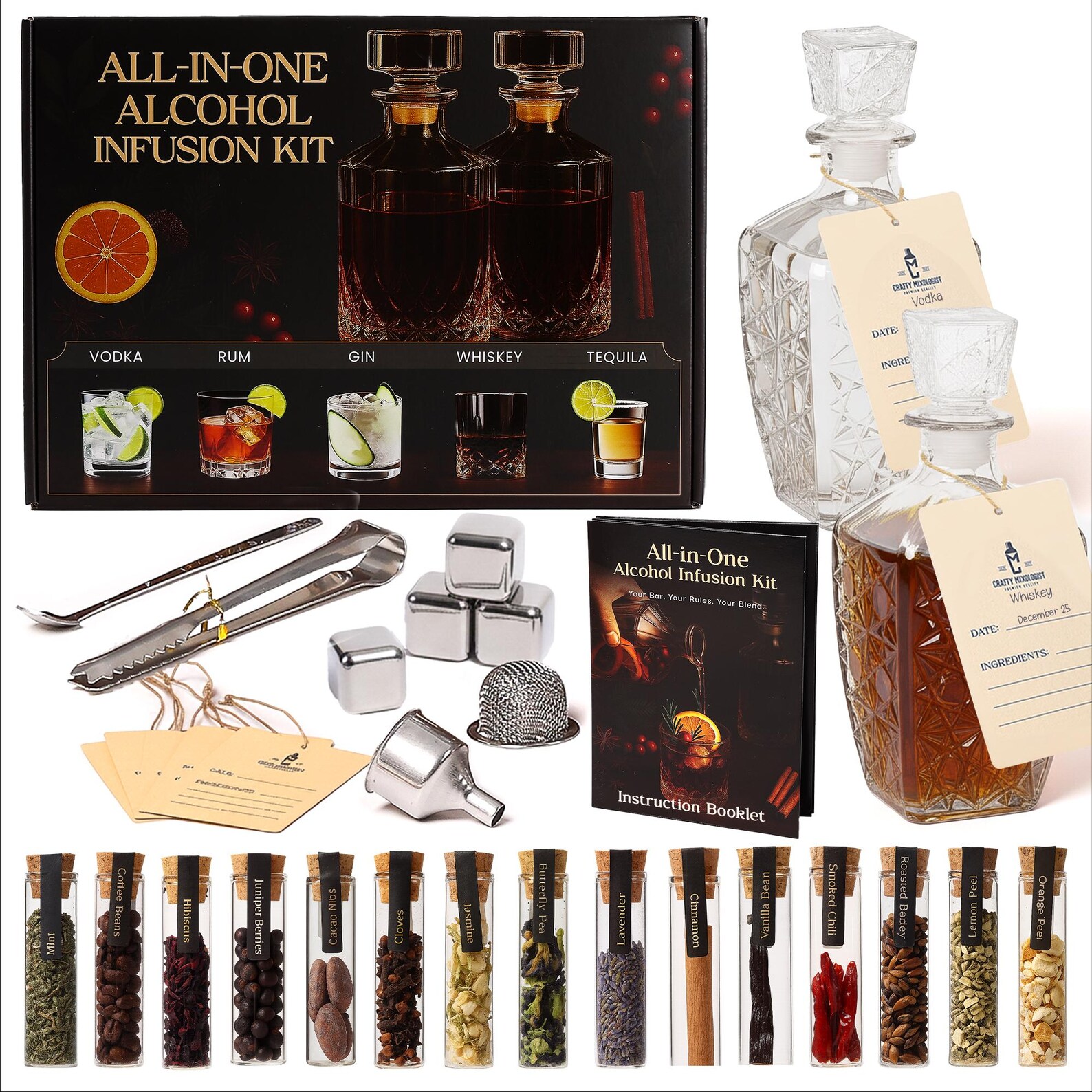 Tequila Infusion Kit, Christmas Gift, Tequila Gift Set, Tequila Gift ...