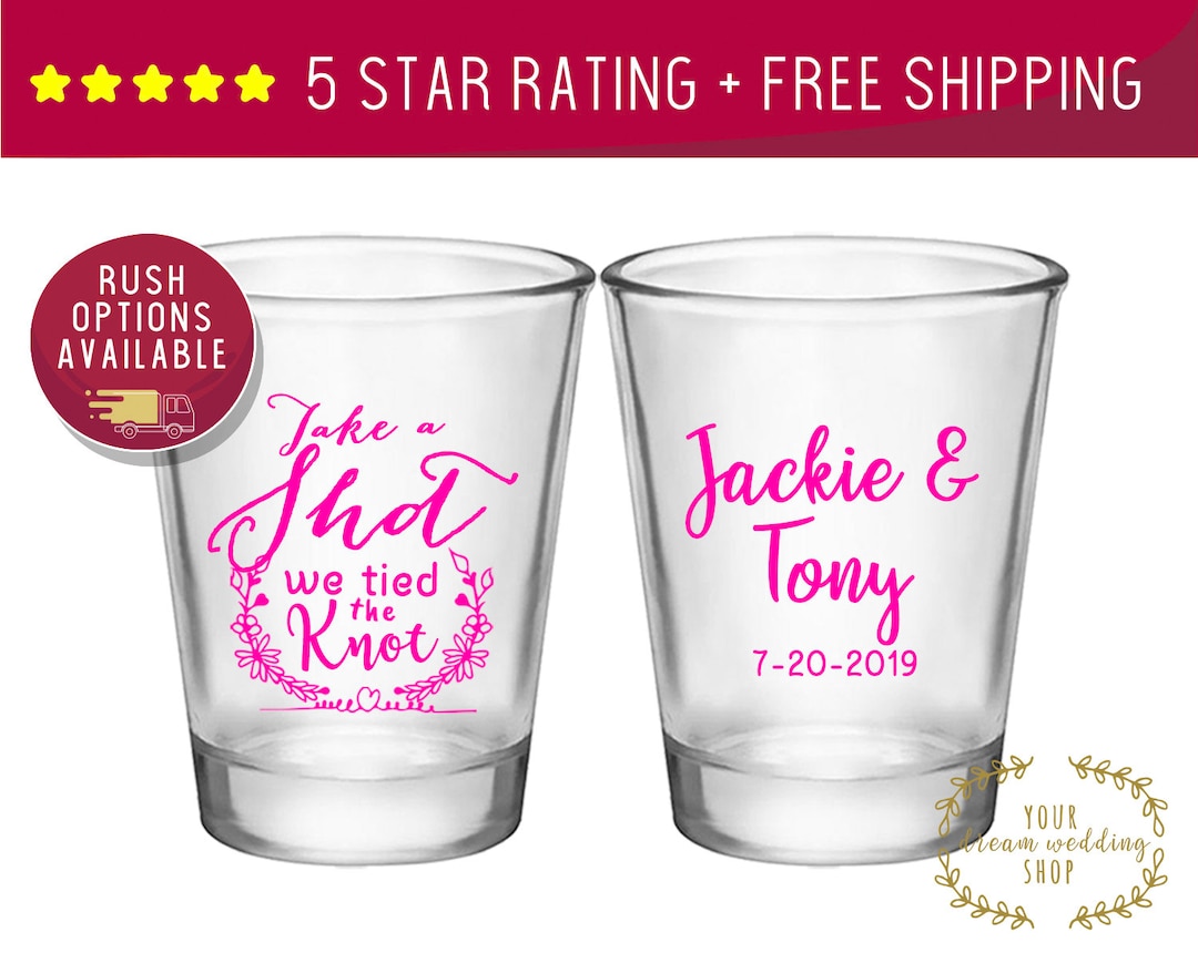 Take a Shot, Personalized Shot Glasses, Custom Shot Glasses, Wedding ...