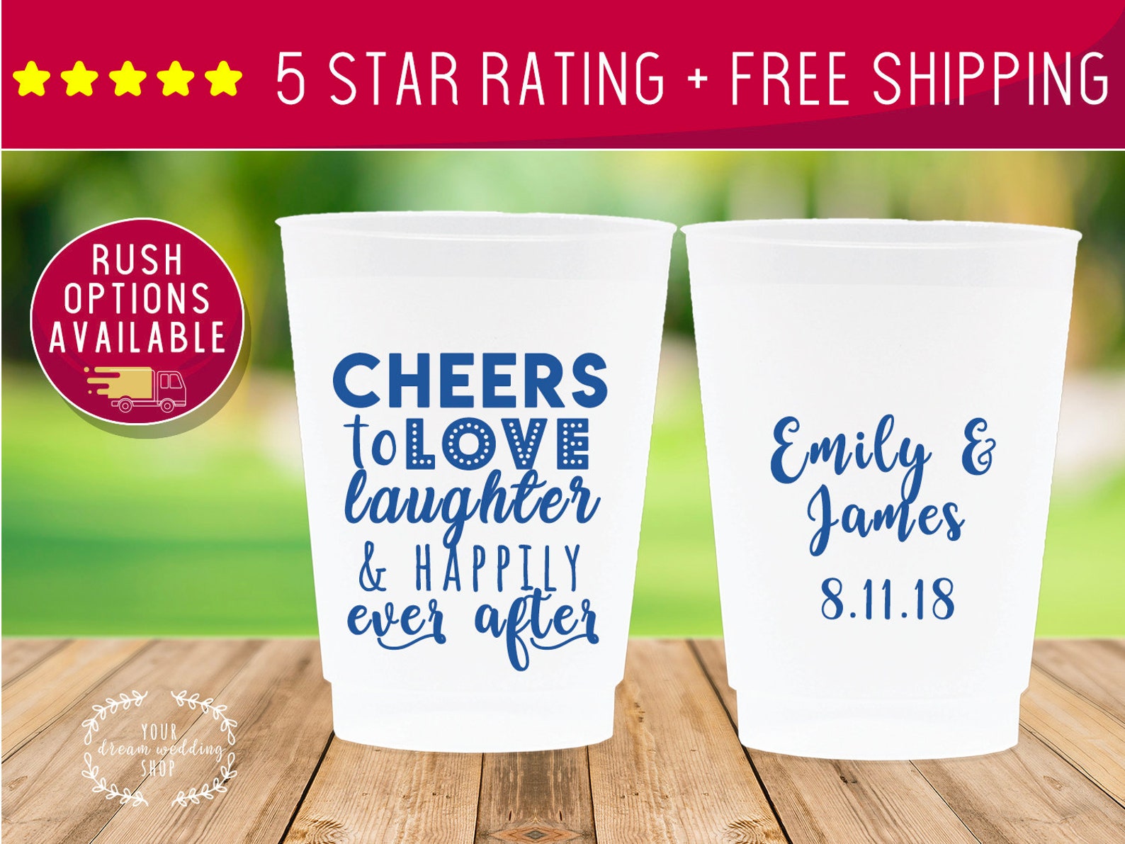 12oz Personalized Cups Custom Wedding Cups Wedding Cups - Etsy