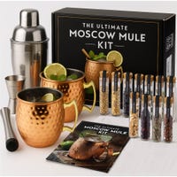 Moscow Mule Gift Box: Copper Mugs, Cocktail Mixer & Snacks - Etsy