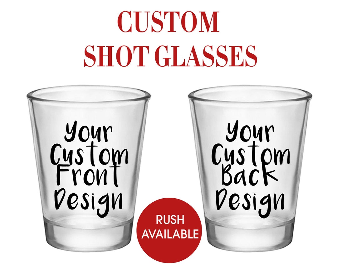 Custom Shot Glasses, Shot Glasses, Shot Glass, Wedding Favors, Wedding ...