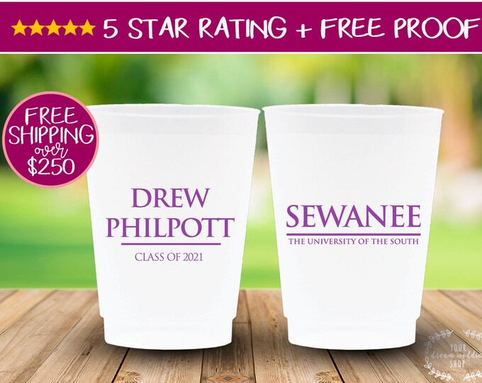 Graduation Cups, Tailgating Ups, Grad Party Cups, Personalized ...