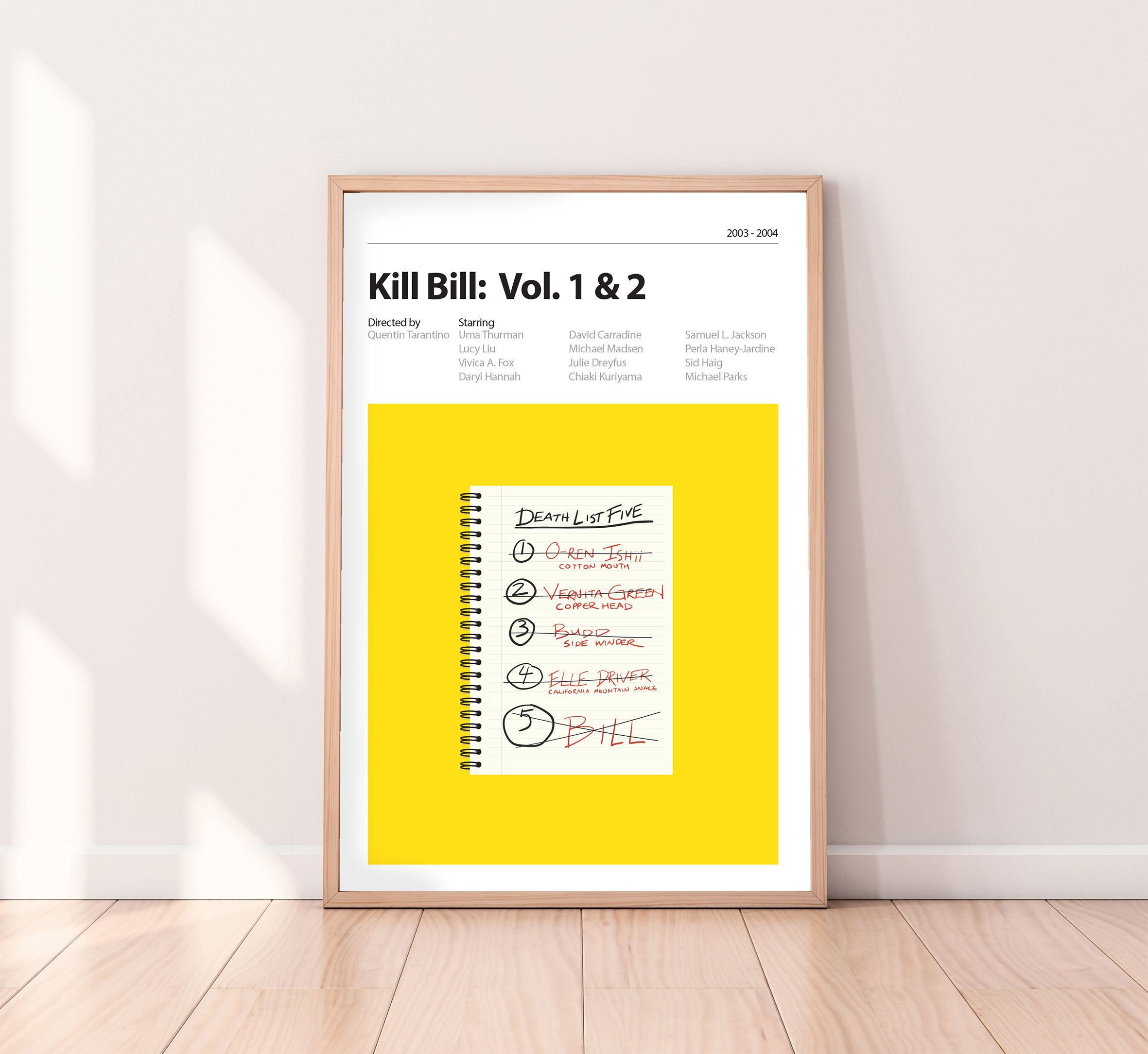 Home & Living Quentin Tarantino Uma Thurman The Bride Deadly Viper ...