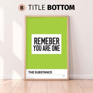 THE SUBSTANCE Movie Poster Demi Moore, Margaret Qualley, Coralie ...