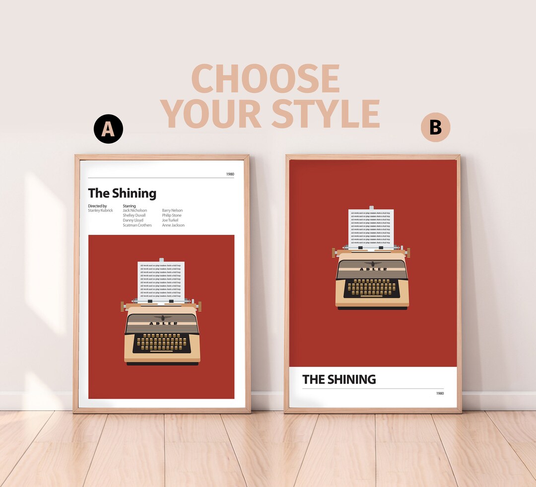 THE SHINING Alternative Movie Poster Stanley Kubrick, Stephen King ...