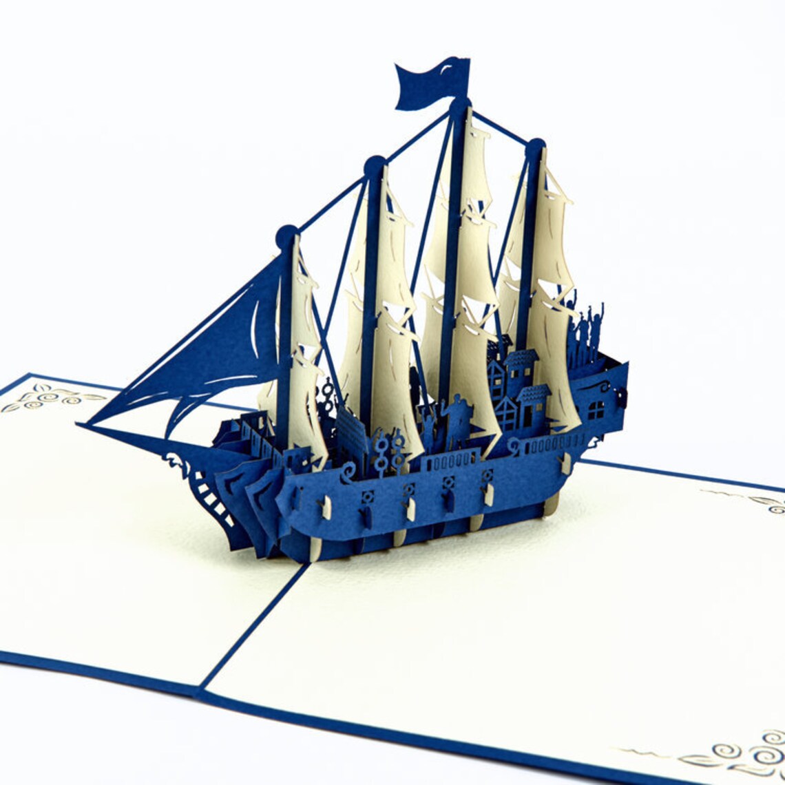 Handmade 3D Handcrafted Gift Icons Boat/ Ship Pop up Card - Etsy