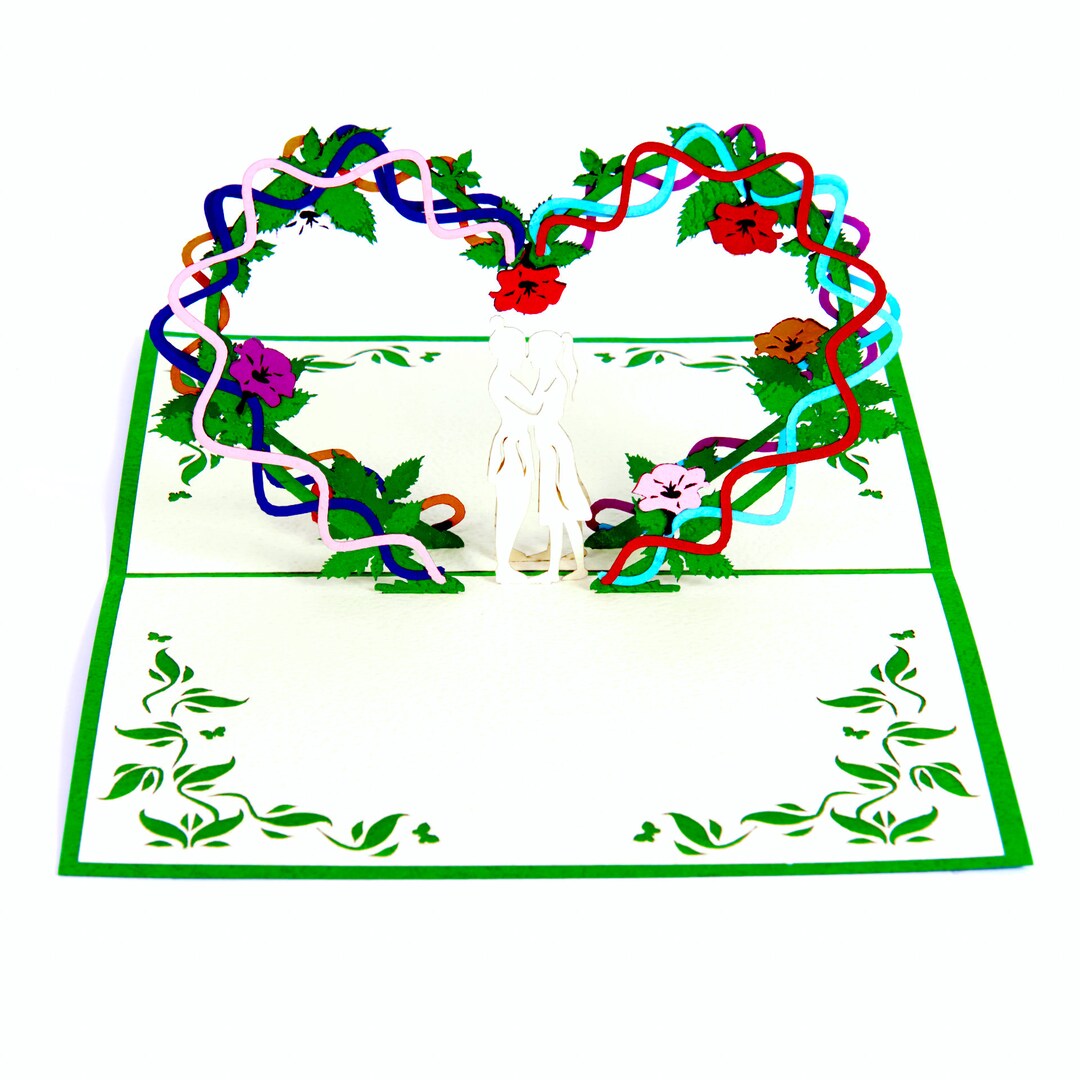 Handmade 3D Handcrafted Gift Icons Mrs & Mrs Pop up Card - Etsy