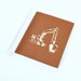 Handmade 3D Handcrafted Gift Icons Excavator/ Digger Pop up Card - Etsy