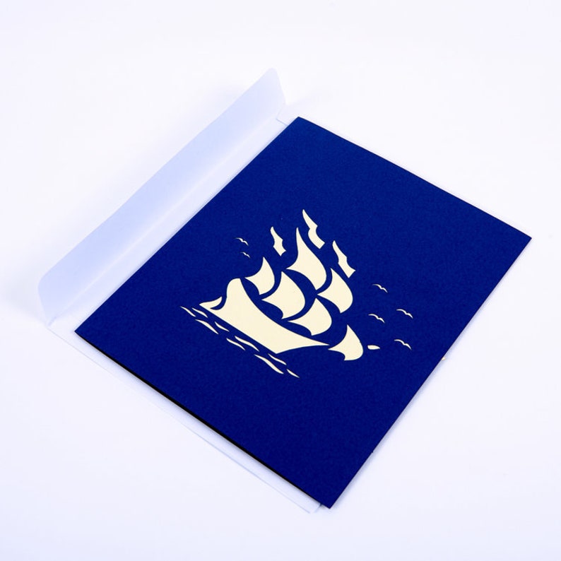 Handmade 3D Handcrafted Gift Icons Boat/ Ship Pop up Card - Etsy