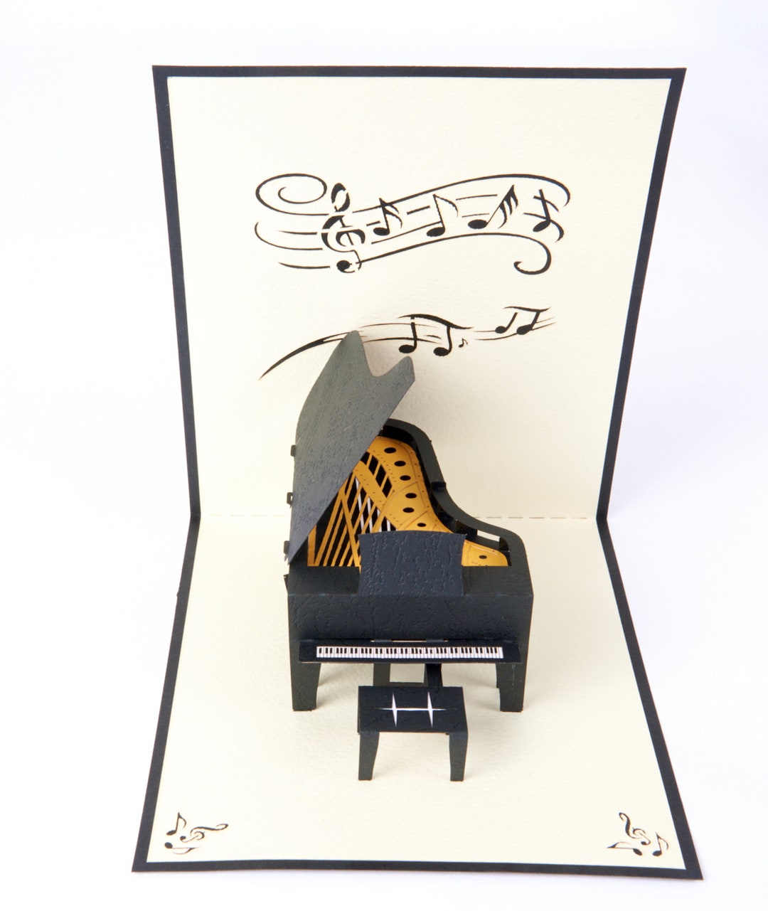 Grand Piano Pop up Card - Etsy