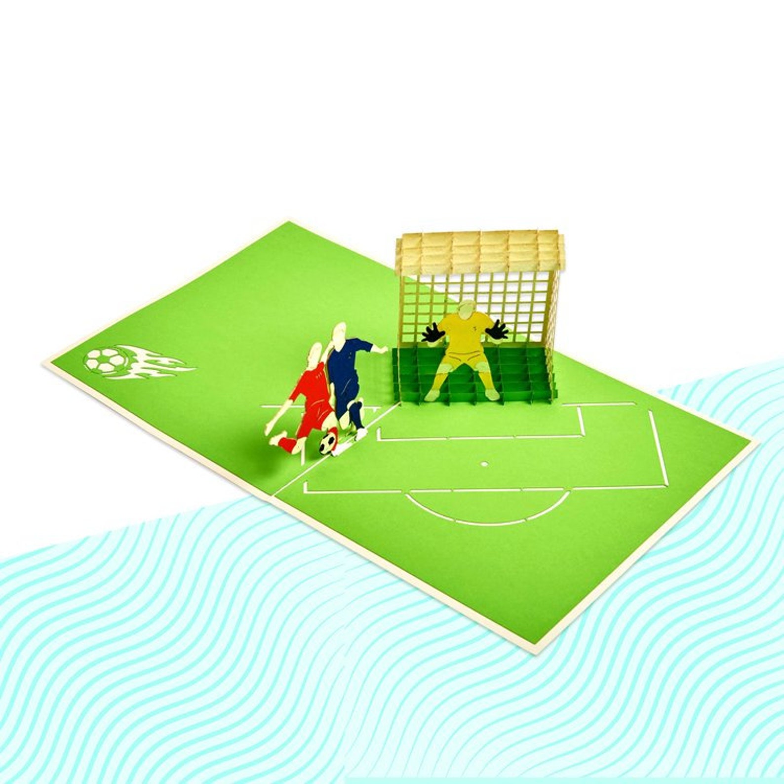 Handmade 3D Handcrafted Gift Icons Football Pop up Card - Etsy