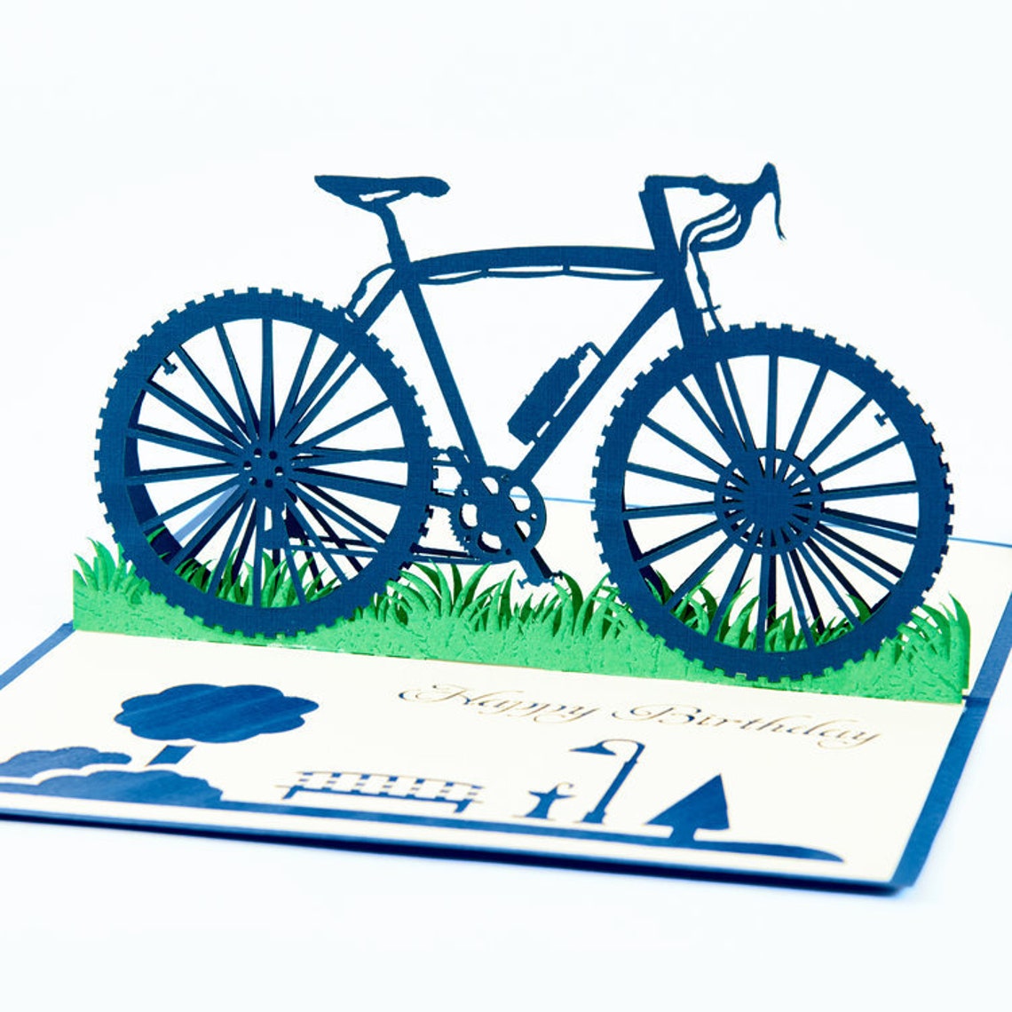3d Celebration Handmade Greetings Happy Birthday Bike Pop up Card - Etsy