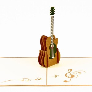 Handmade 3D Handcrafted Gift Icons Guitar Pop up Card - Etsy