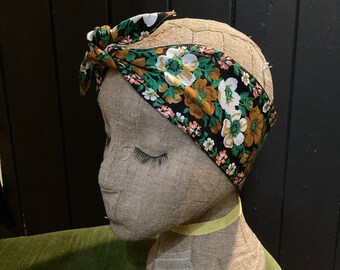 70s Floral Headband - Etsy