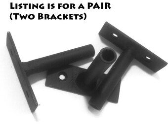 24 DUAL ROD Hidden Brackets for floating shelf one