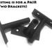 24 DUAL ROD Hidden Brackets for floating shelf one