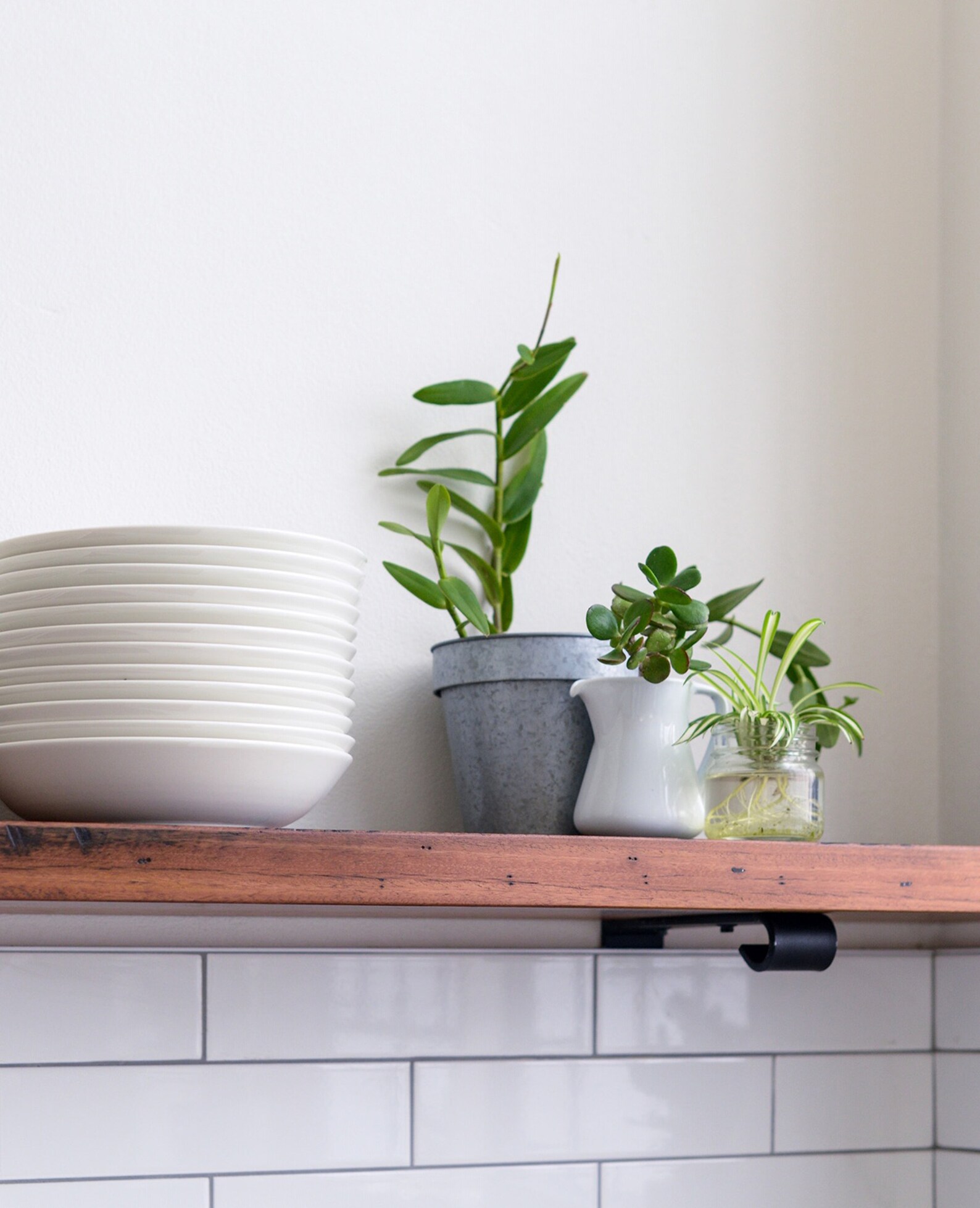 Rustic Curved Steel Shelf Bracket. Extremely Heavy Duty. Hand Bent ...