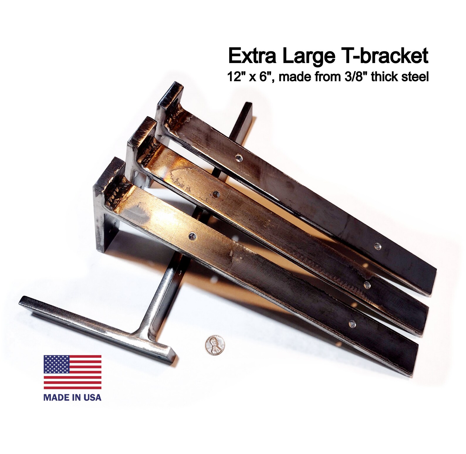 Ultra Heavy Duty Shelf T-bracket. Hand Made and Welded. - Etsy