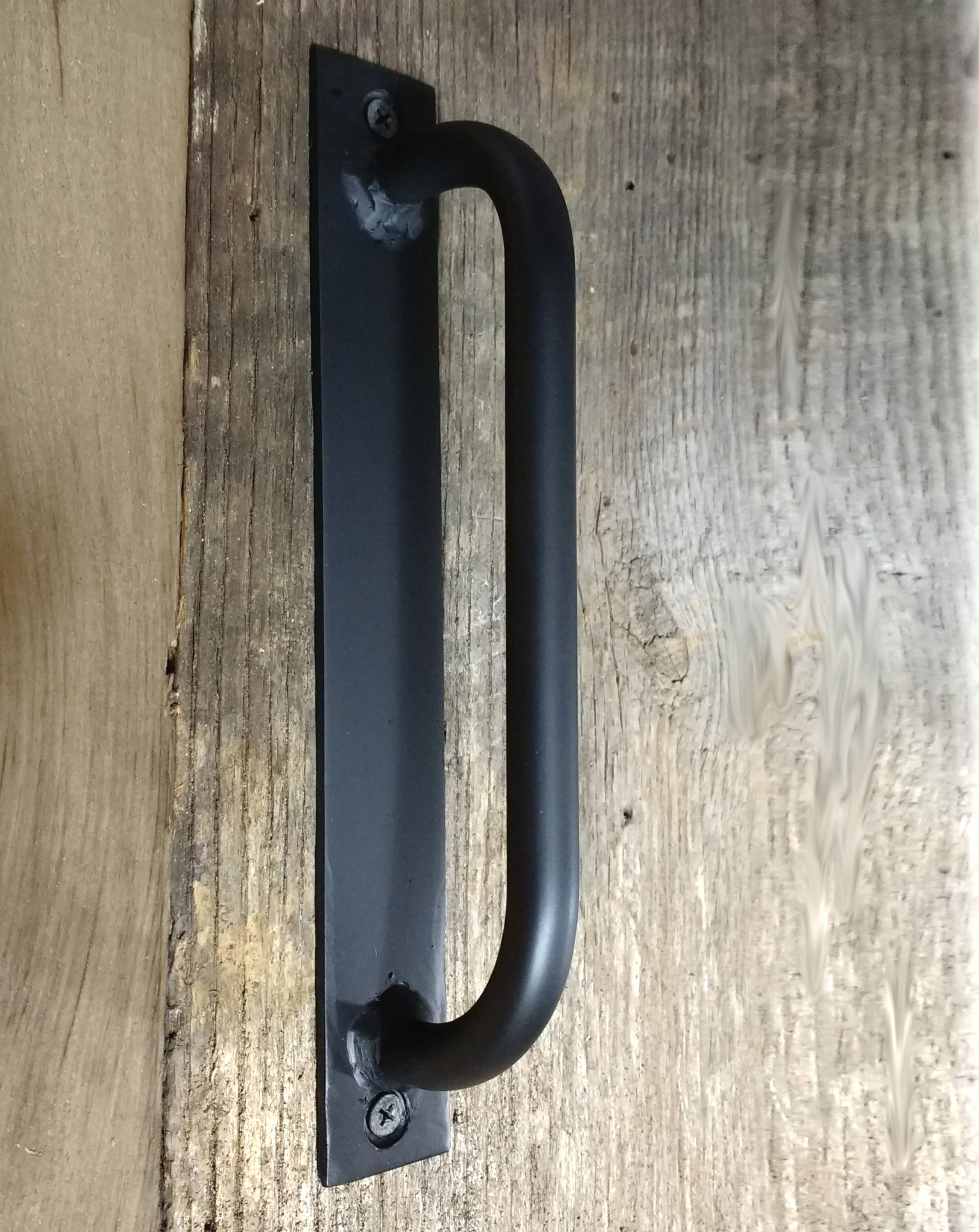 Barn door / sliding door handle. Hand made and welded. Solid | Etsy