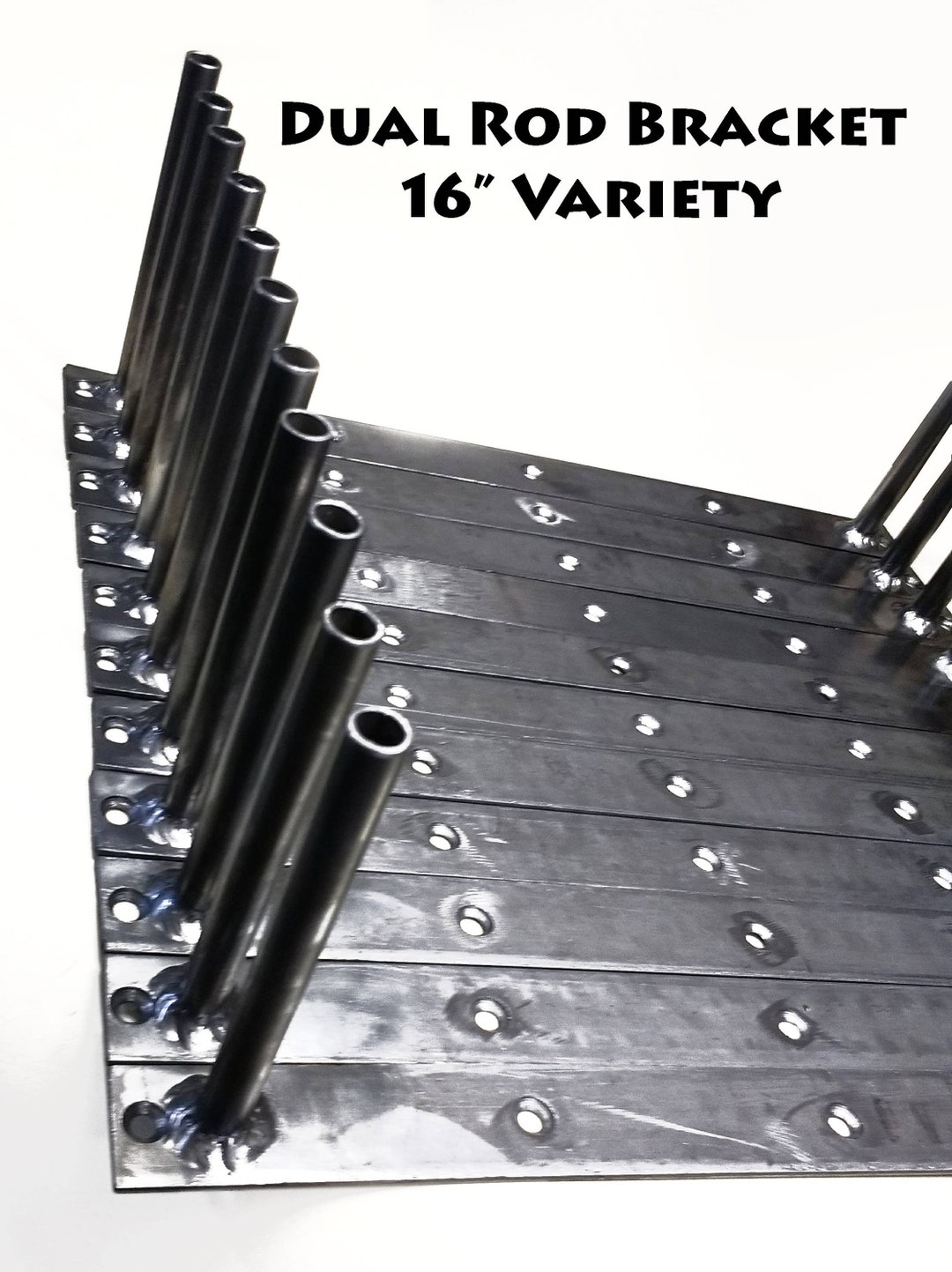 12-16" Dual Rod Hidden Bracket for Floating Shelf (one Bracket). Hand ...