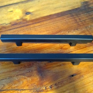 Low Profile Door Handle. Hand Made. Modern and Classic, Steel Square ...