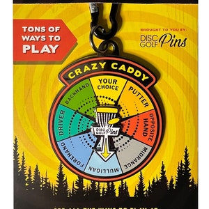 Crazy Caddy Disc Golf Game Presented by Disc Golf Pins® - Etsy