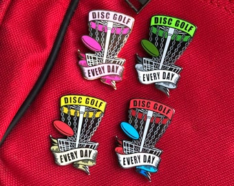 Disc Golf Every Day Disc Golf Pin™ High Quality Hard Enamel | Etsy