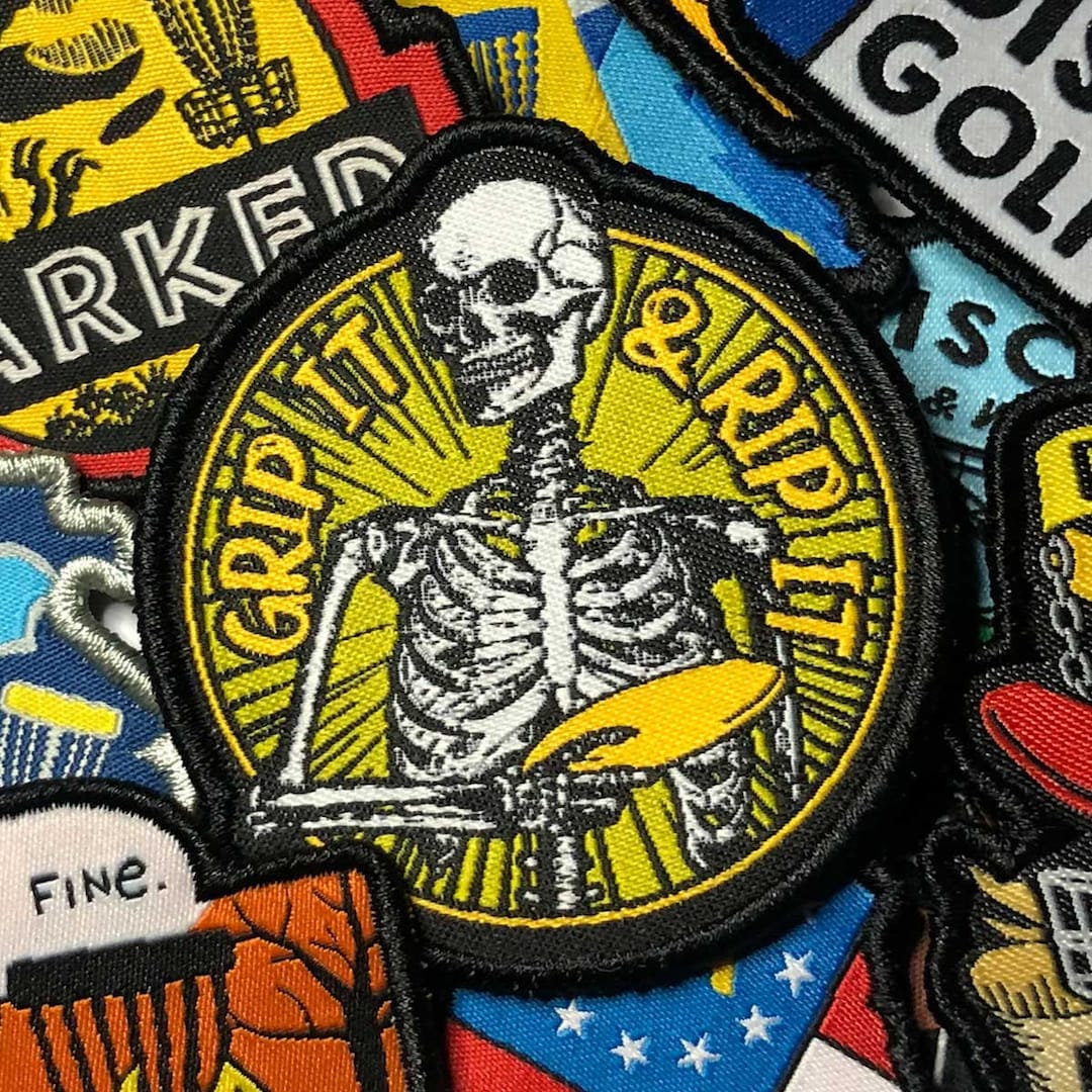 Grip It and Rip It Disc Golf Patch - Disc Golf Gift - Etsy