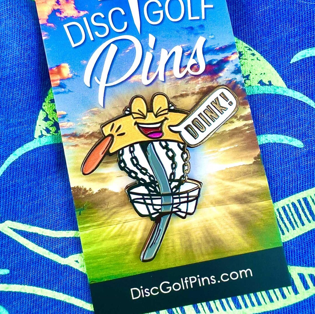 Doink Disc Golf Pin邃 High Quality Hard Enamel Pin Disc Golf Gift