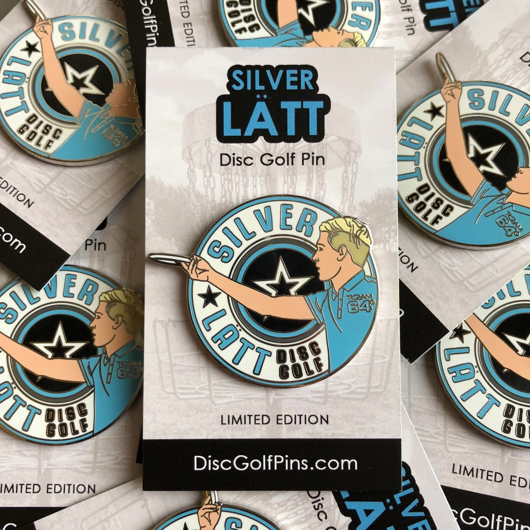 Silver Latt Disc Golf Pin™ High Quality Hard Enamel Pin - Etsy