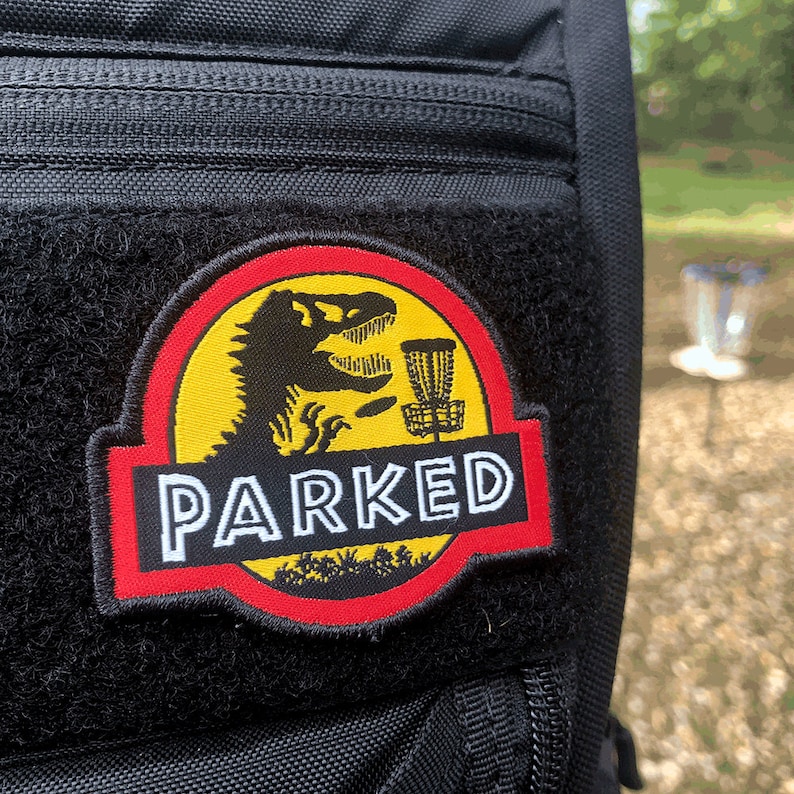 PARKED Disc Golf Patch Disc Golf Gift - Etsy