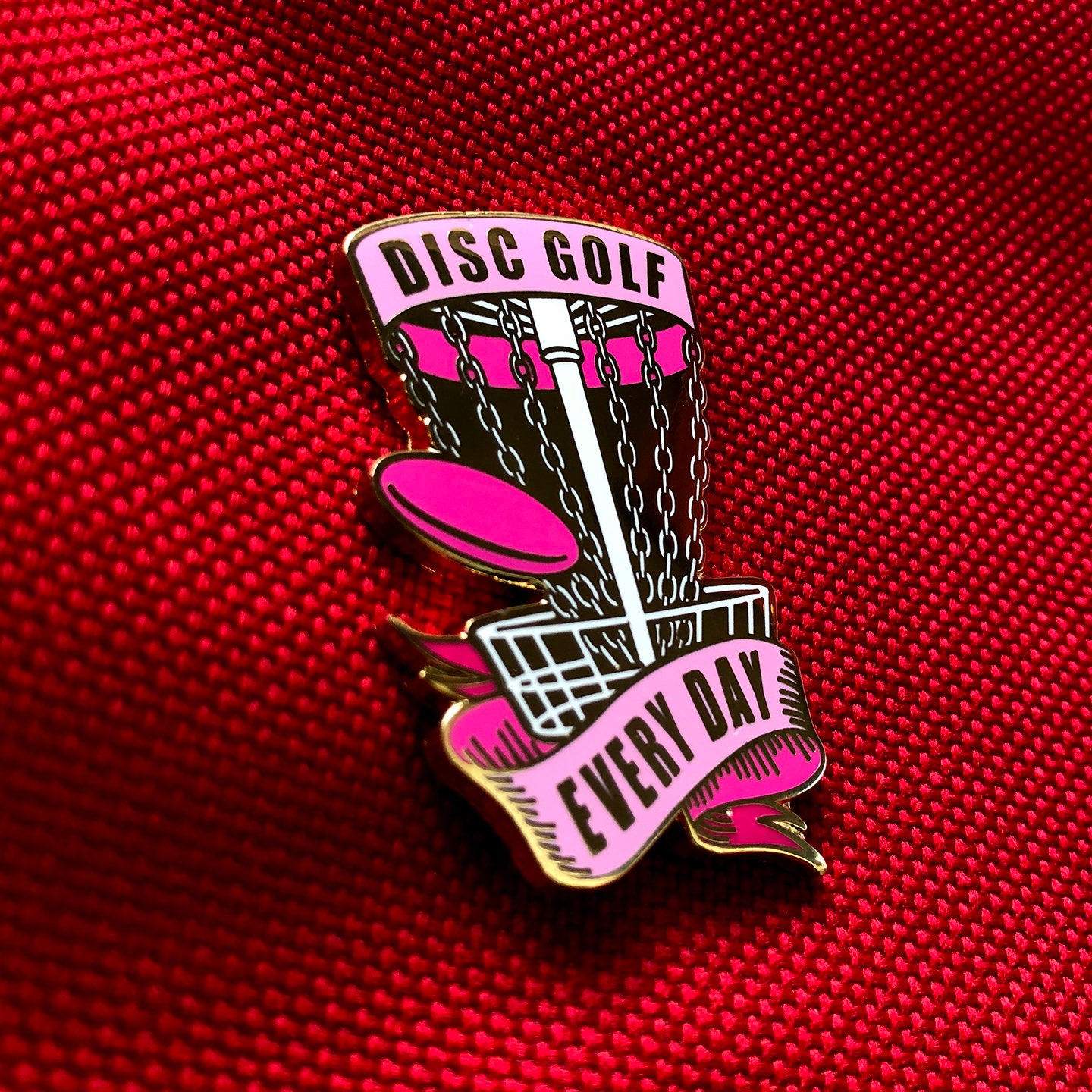 Disc Golf Every Day Disc Golf Pin™ PINK High Quality Hard - Etsy