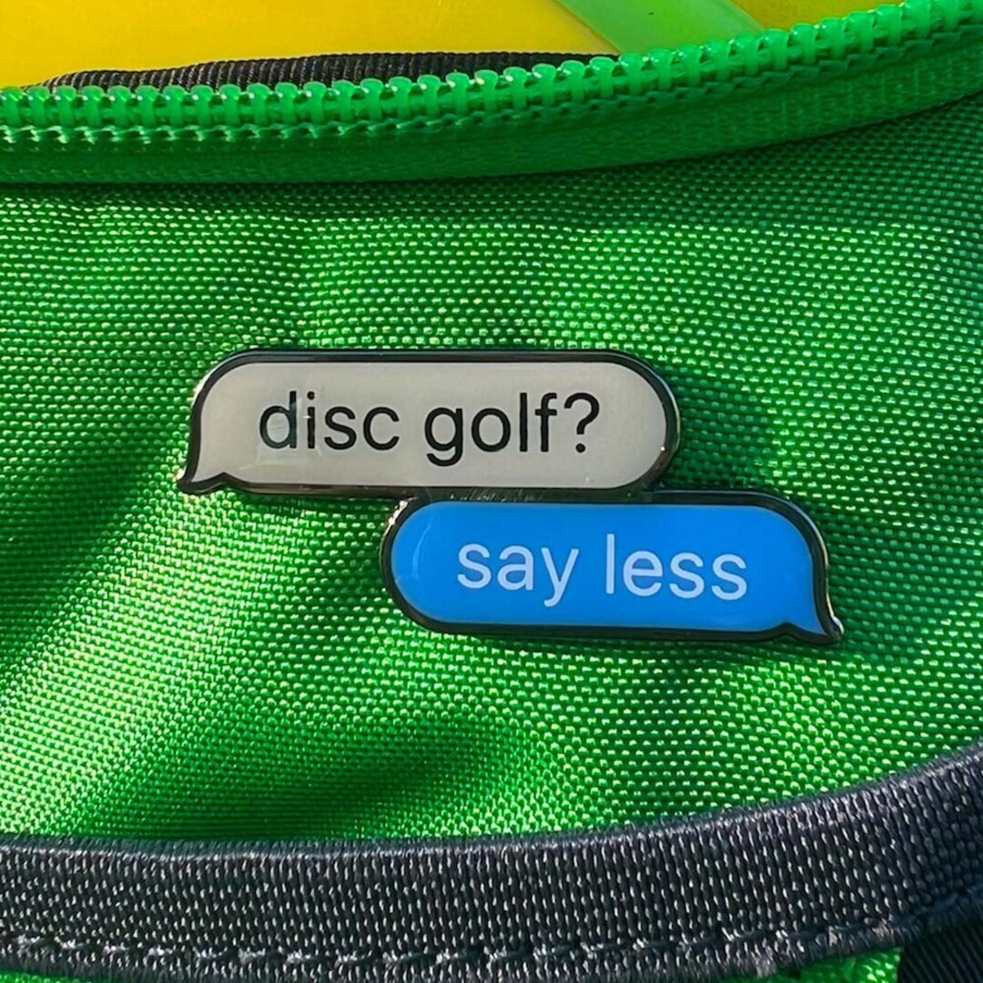 Disc Golf Text Msg Disc Golf Pin™ High Quality Soft Enamel Pin - Etsy