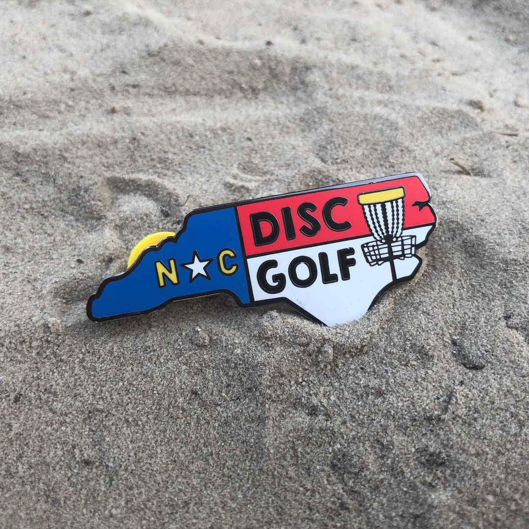 North Carolina Disc Golf Pin™ - High Quality Hard Enamel Pin - Etsy