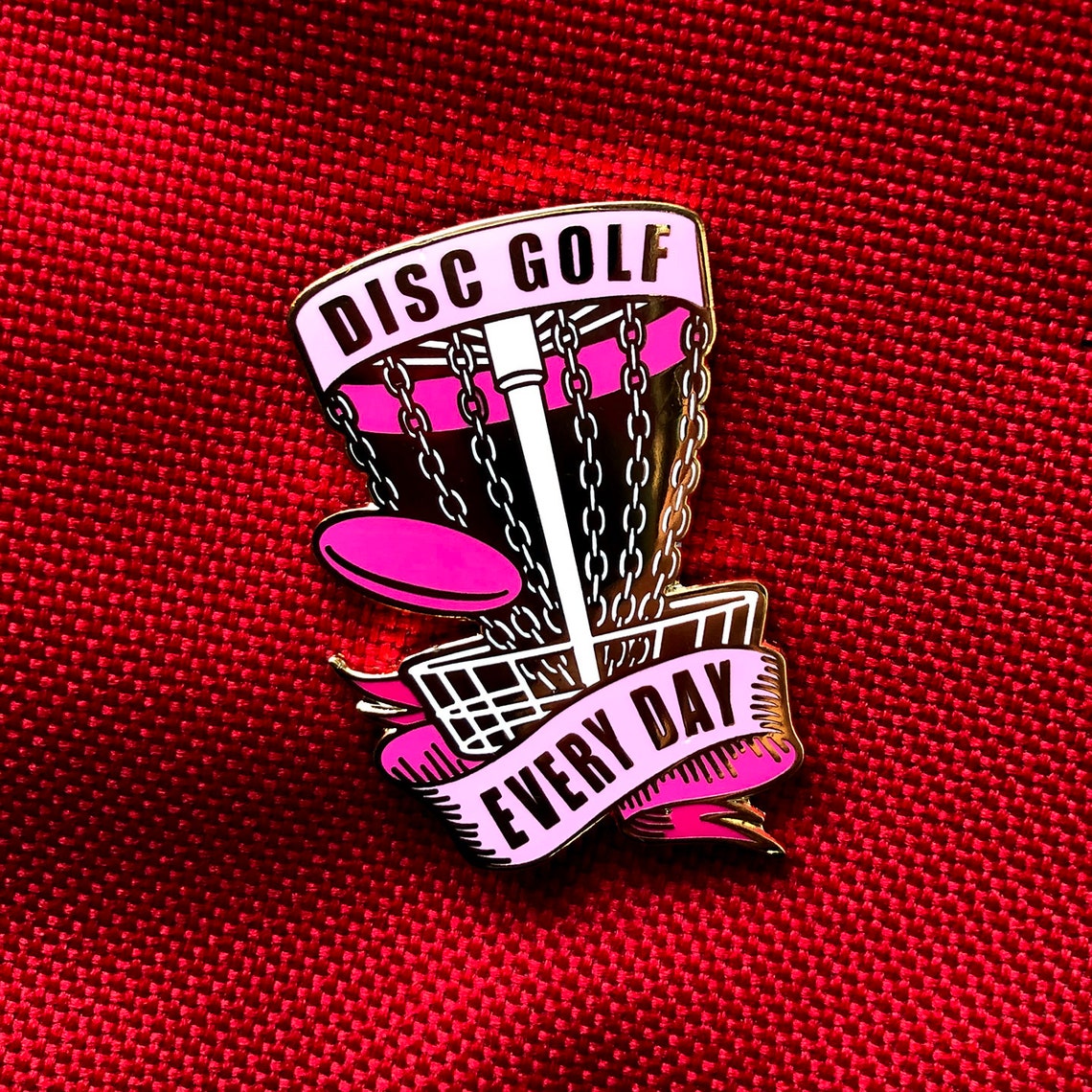 Disc Golf Every Day Disc Golf Pin™ PINK High Quality Hard - Etsy