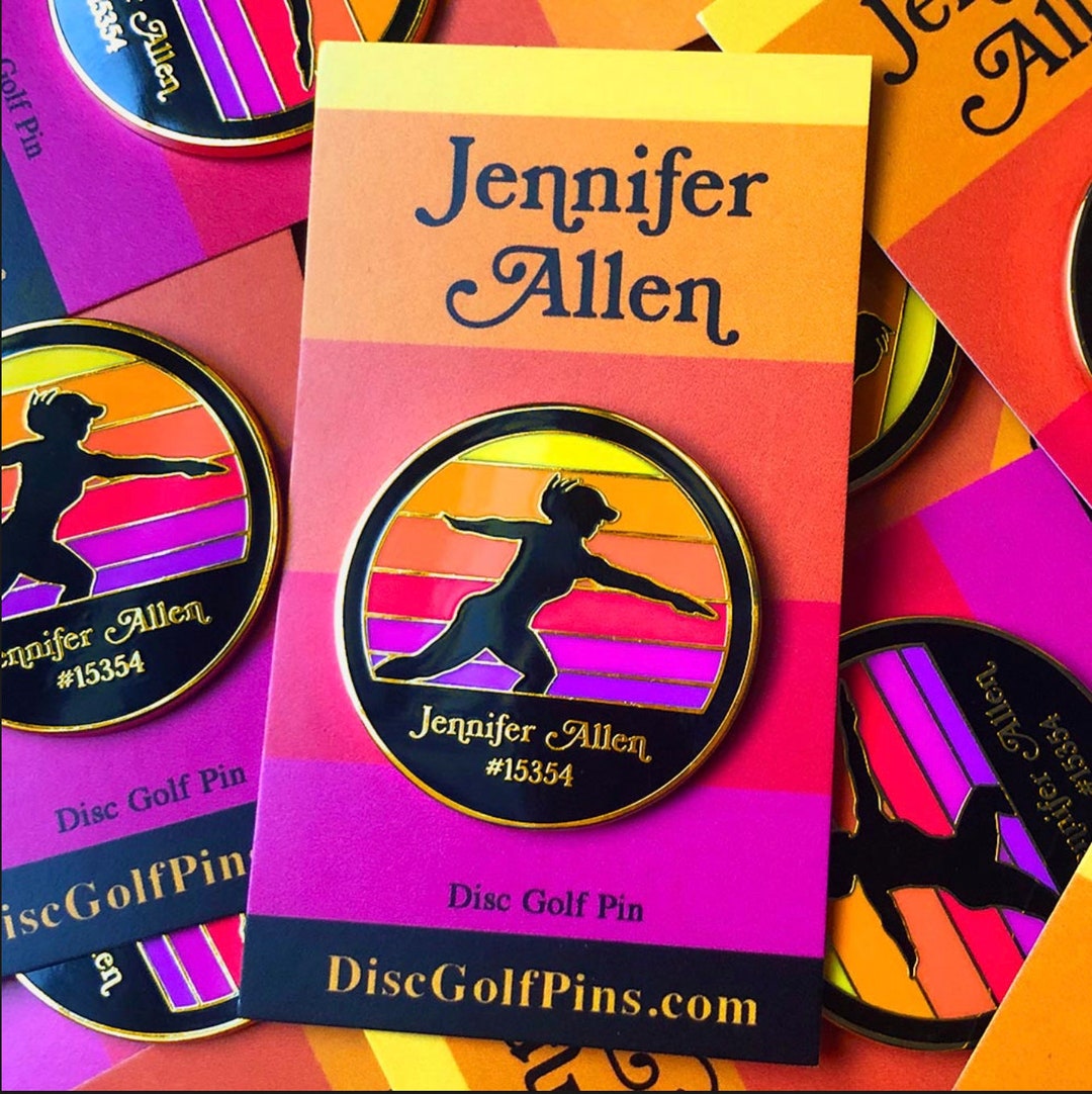 Jen Allen Disc Golf Pin™ High Quality Hard Enamel Pin - Etsy