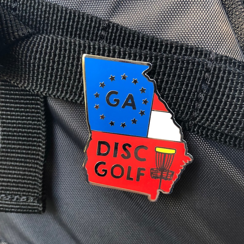 Georgia Disc Golf Pin™ High Quality Hard Enamel Pin | Etsy