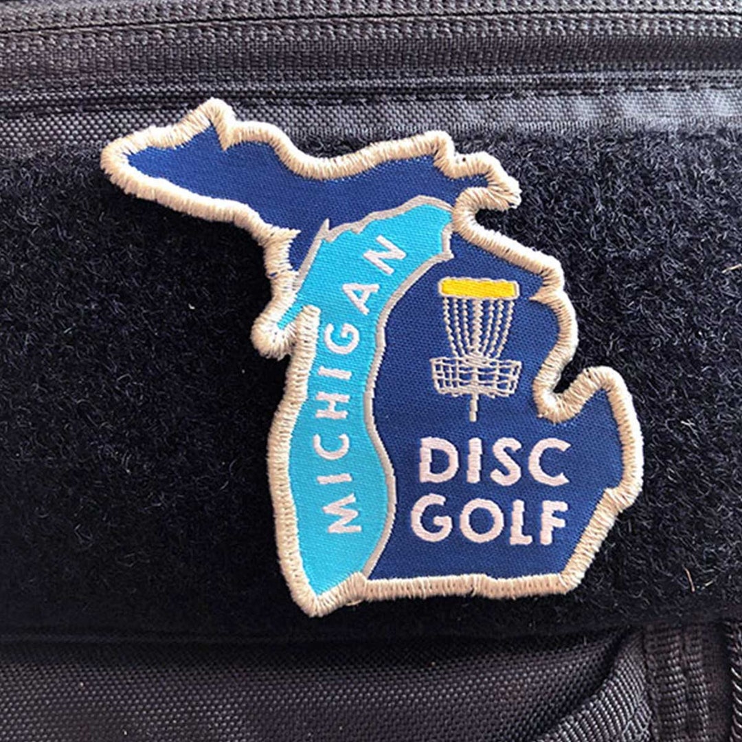 Michigan State Disc Golf Patch - Disc Golf Gift - Etsy